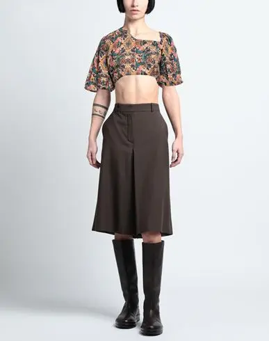 CONNOR & BLAKE Woven Crop Top - Green
