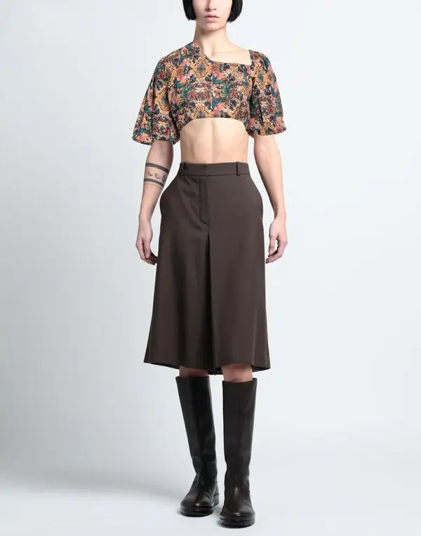 CONNOR & BLAKE Woven Crop Top - Green
