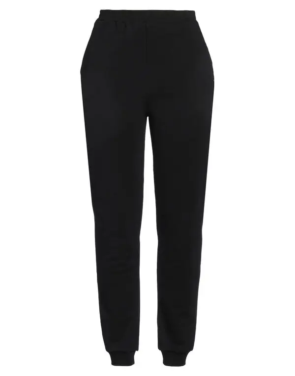 DONDUP Cotton Terry Track Pants With Embroidered Logo - Black