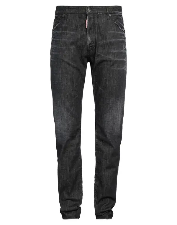 Dsquared2 Tapered Jeans With Logo - Black