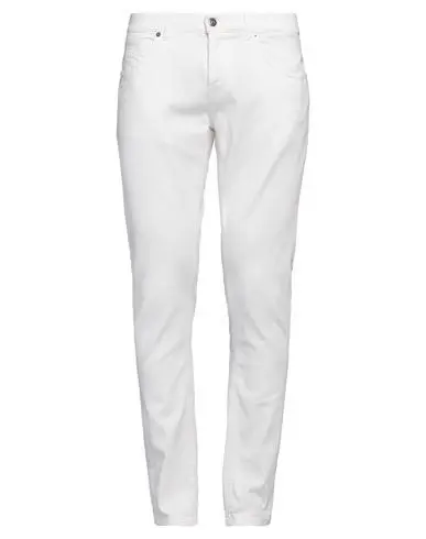 DONDUP Stretch Gabardine Straight Leg Pants - White