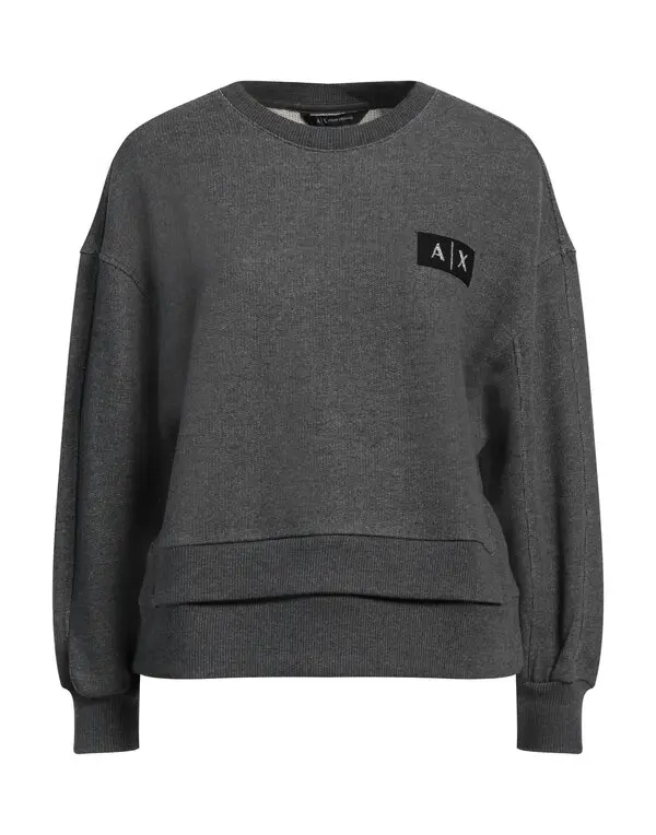 Armani Exchange Sweatshirt In Cotton And Polyester - Grey