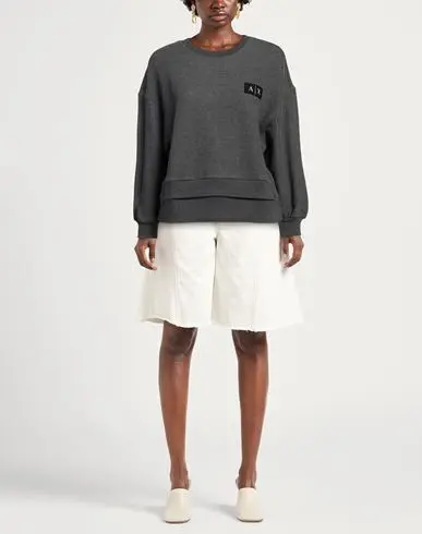 Armani Exchange Sweatshirt In Cotton And Polyester - Lead