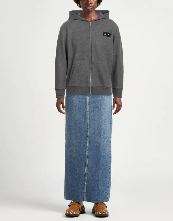Armani Exchange Cotton-blend Fleece Sweatshirt - Grey