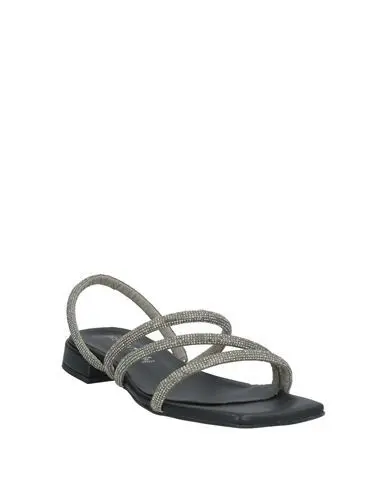 PREGUNTA Woven Sandals With Crystals