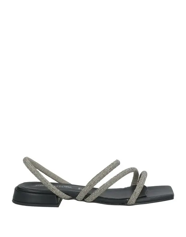 PREGUNTA Woven Sandals With Crystals