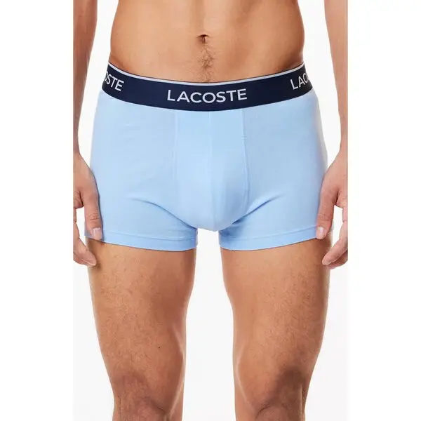 Lacoste Assorted 3-pack Logo Stretch Cotton Boxer Briefs - Vaporous/ Overview