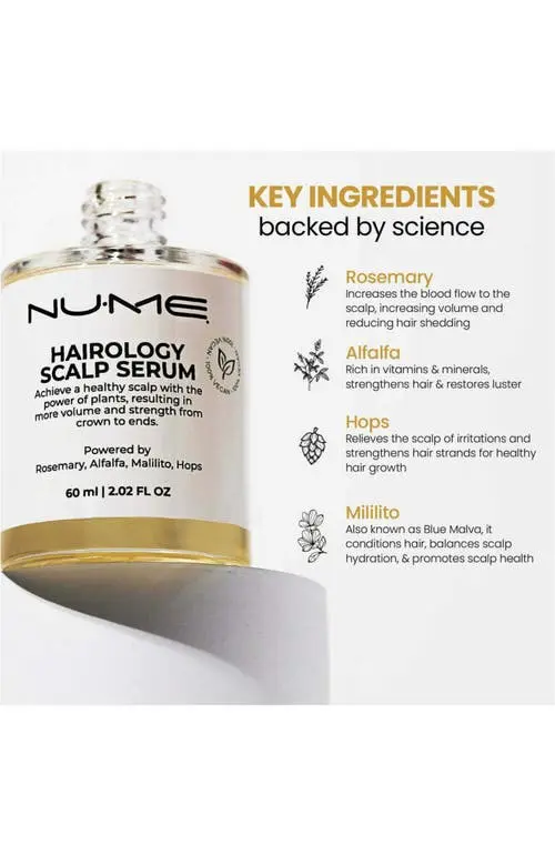 NUME Vegan Scalp Support Serum | Daily Care For Thinning Hair