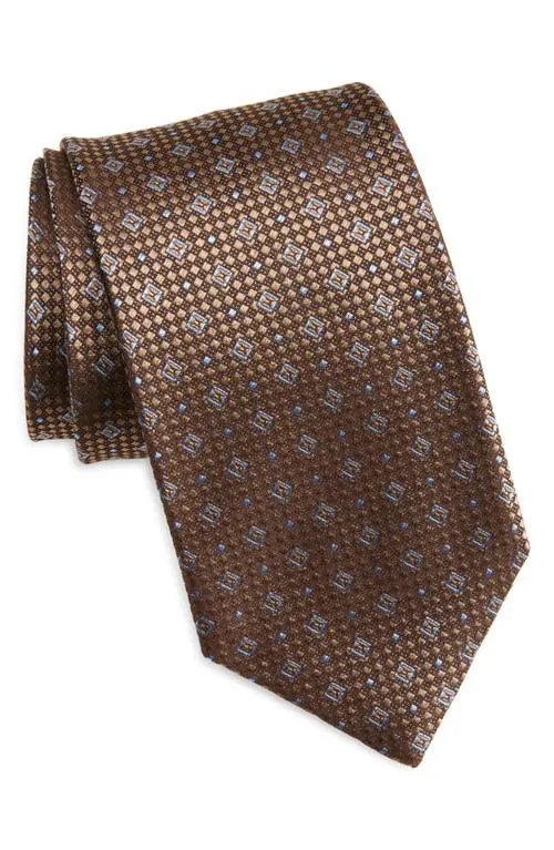 David Donahue Silk Jacquard Neck Tie