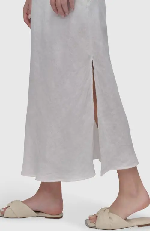Dkny Asymmetric Sleeveless Linen Dress