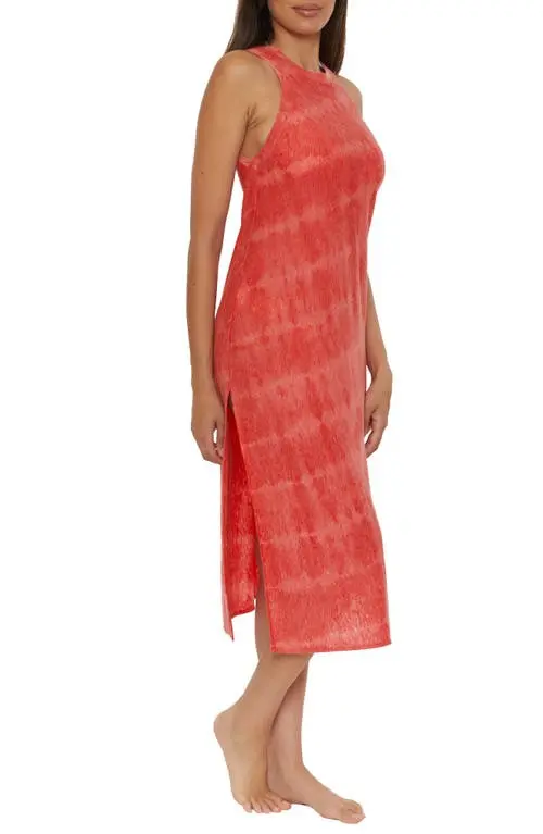 BECCA By Rebecca Virtue Trinidad Sleeveless Cover-up Midi Dress - Fire