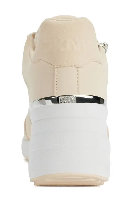 Dkny Kalina Wedge Sneakers - Hemp