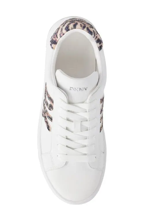 Dkny Abeni Lace-up Sneakers - White/ Natural