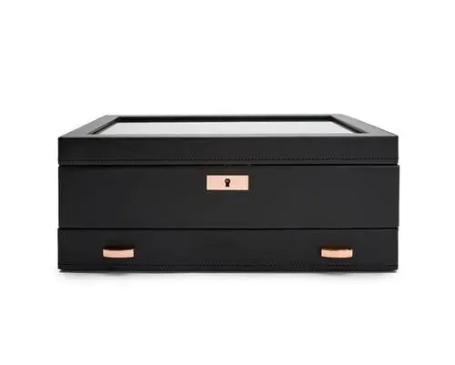 Wolf Axis 10 Piece Watch Box With Drawer - Copper