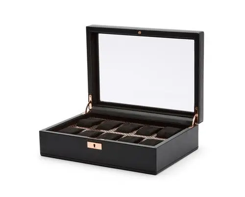 Wolf Axis 10 Piece Watch Box - Copper