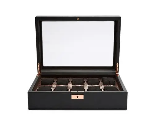 Wolf Axis 10 Piece Watch Box - Copper