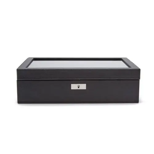 Wolf Roadster 10 Piece Watch Box - Black