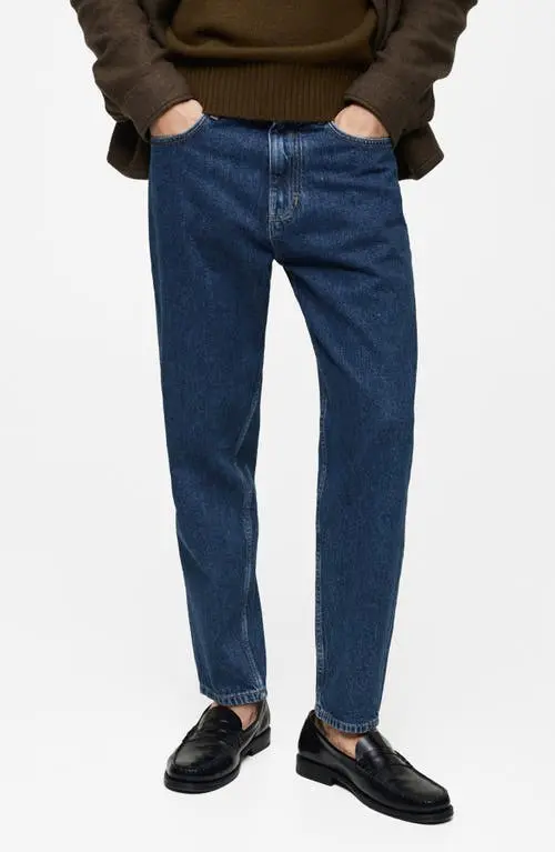 Mango Tapered Jeans - Dark Blue