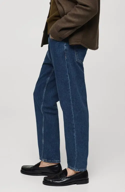 Mango Tapered Jeans - Dark Blue