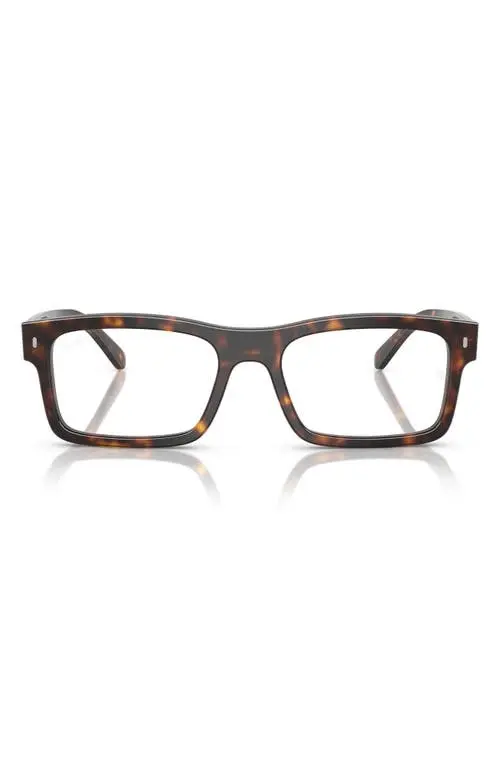 Ray-ban 56mm Rectangle Eyeglasses - Havana
