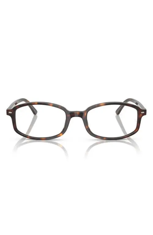 Ray-ban 54mm Irregular Eyeglasses - Havana