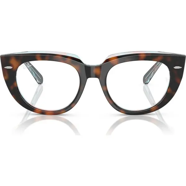 Ray-ban 50mm Square Optical Eyeglasses - Dark Havana