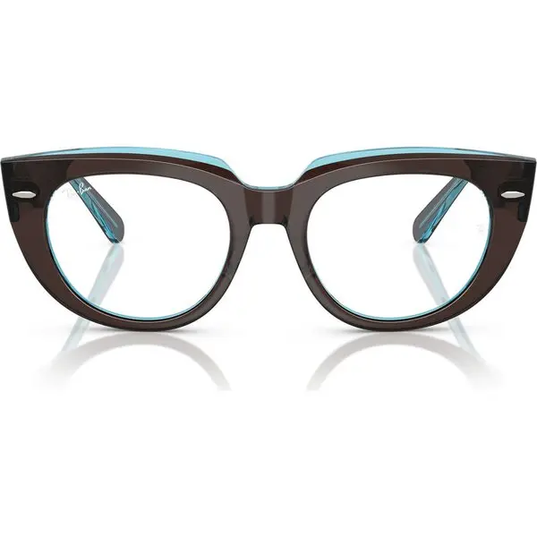 Ray-ban 50mm Square Optical Eyeglasses - Transparent