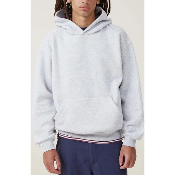 COTTON ON Box Fit Hoodie - Grey Marle