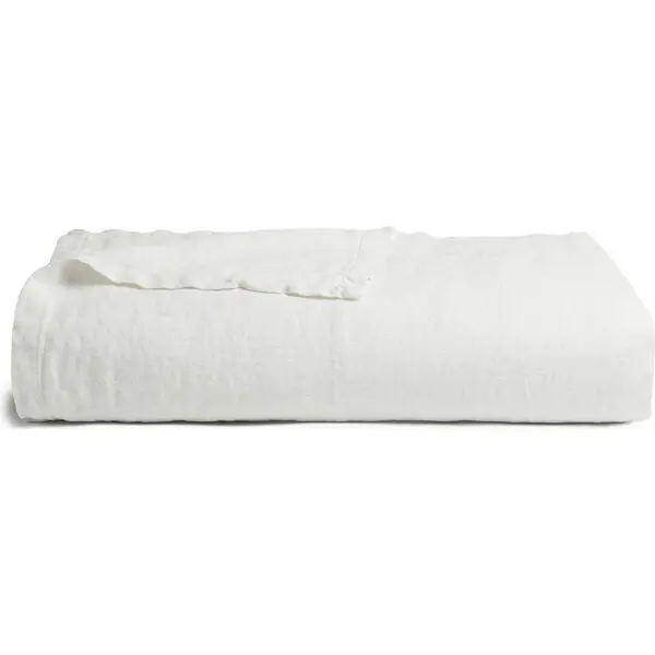 PARACHUTE Vintaged Linen Bed Cover - Antique White