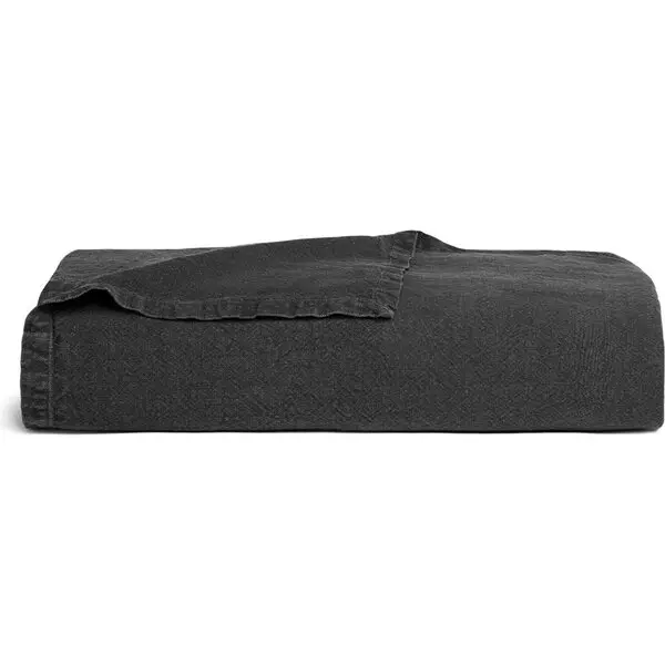 PARACHUTE Vintaged Linen Bed Cover - Coal