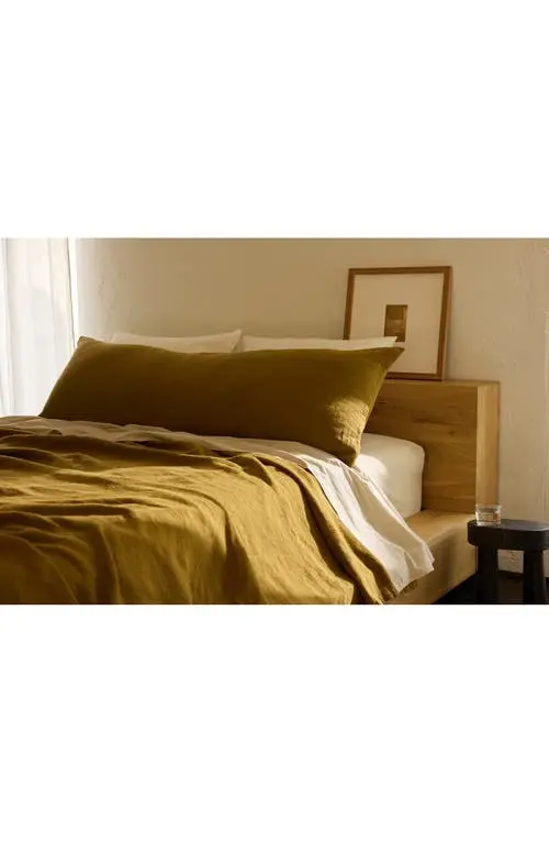 PARACHUTE Vintaged Linen Bed Cover - Kelp