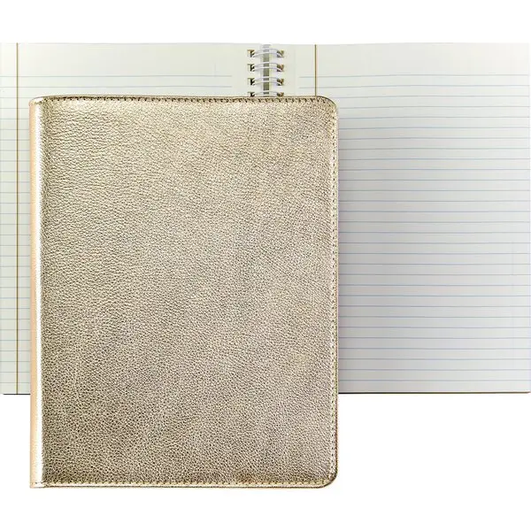 GRAPHIC IMAGE 9" Refillable Notebook - White Gold