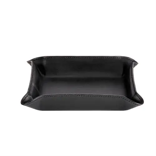 GRAPHIC IMAGE Leather Catchall Tray - Black