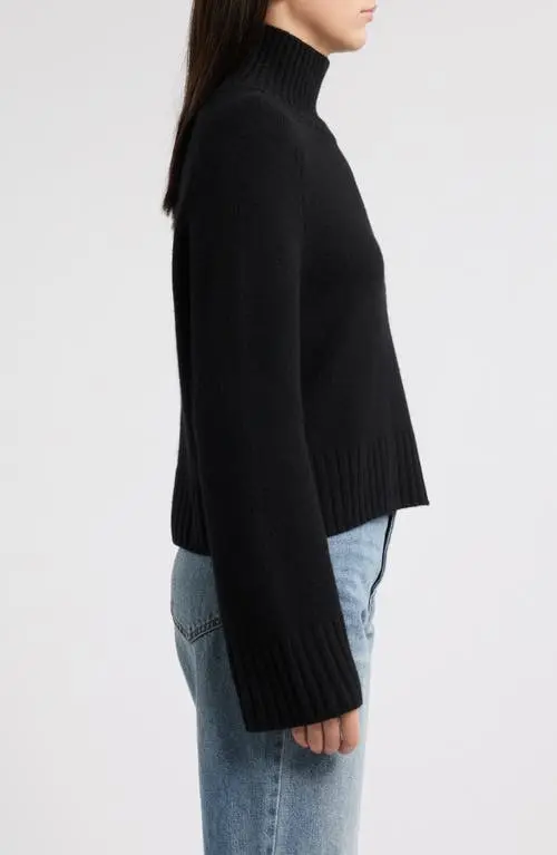 REFORMATION Brooke Crop Cashmere Turtleneck Sweater