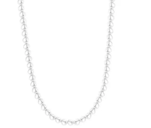 DONATELLO GIAN Sterling Bead Ball Chain Necklace - Silver