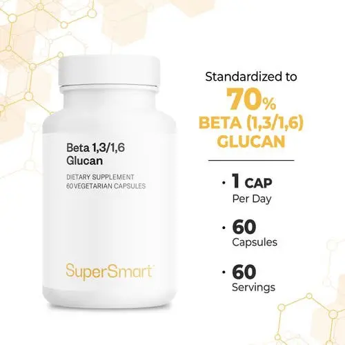 SUPERSMART Beta Glucan Supplement 250mg