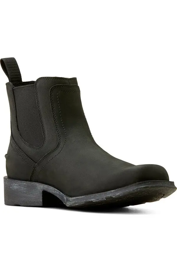 Ariat Midtown Rambler Square Toe Chelsea Boots - Matte Black