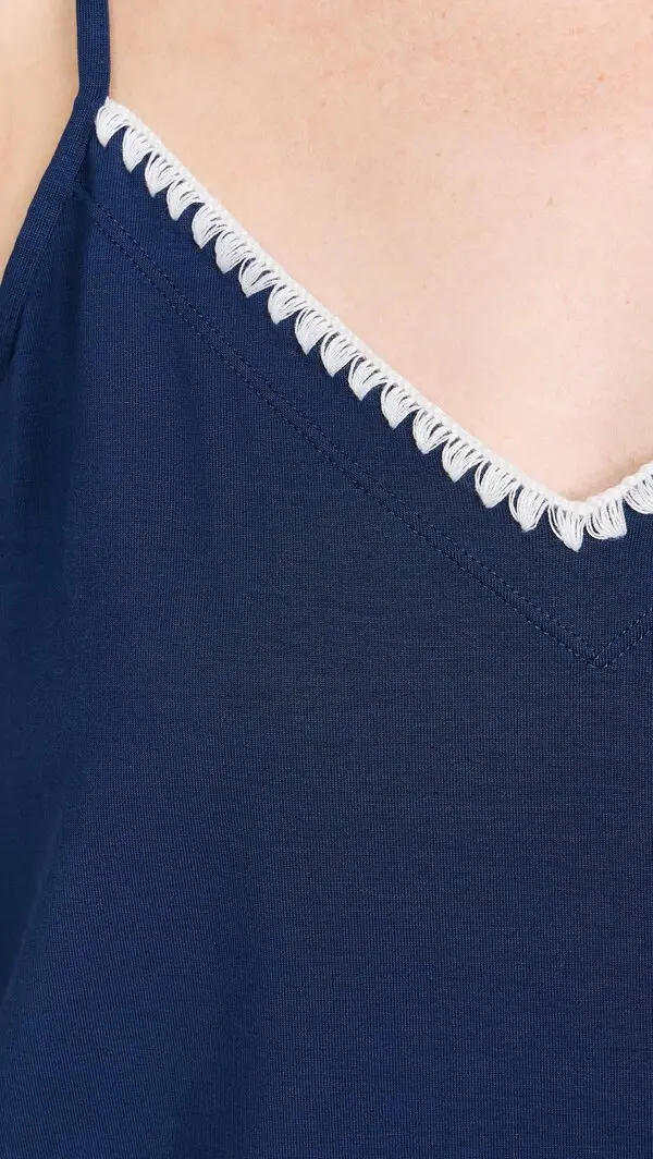 Eberjey Frida Cami And Pants Pajama Set - Navy/ivory