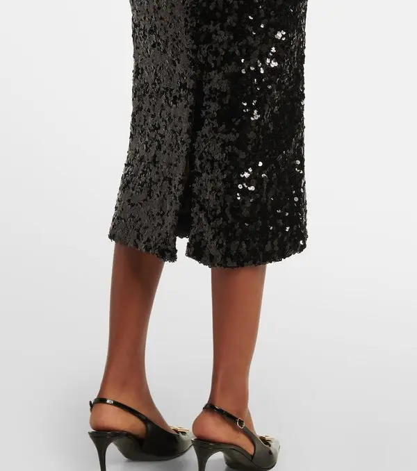 Dolce & Gabbana Sequined Midi Dress