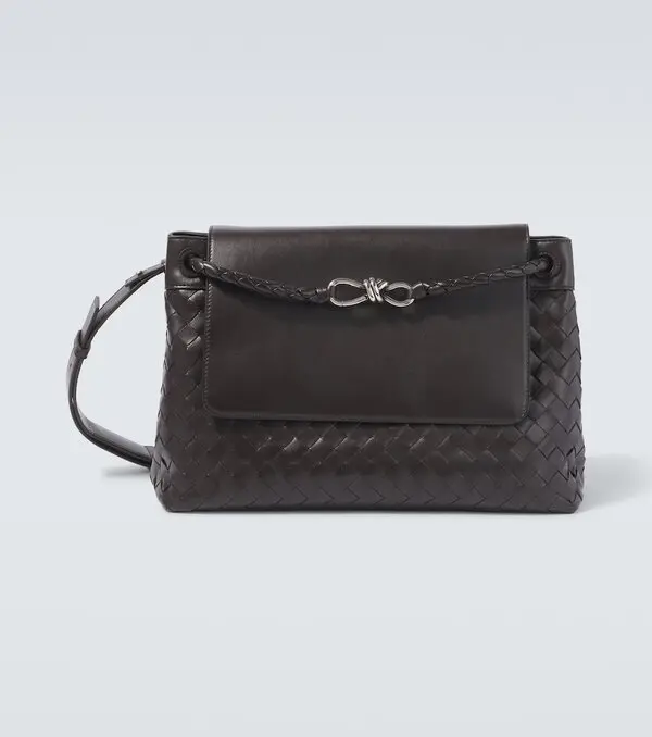 Bottega Veneta Andiamo Medium Messenger Bag - Brown