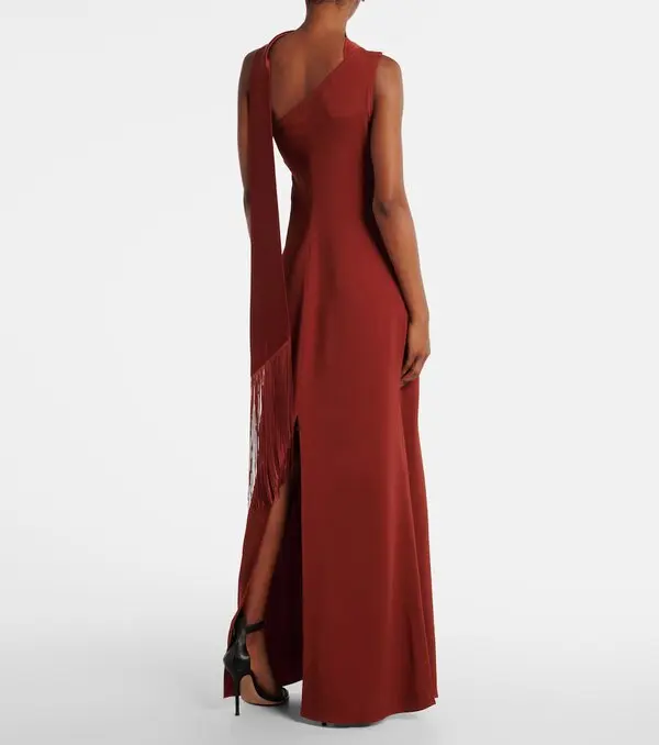 TALLER MARMO Caroline One-shoulder Gown - Red