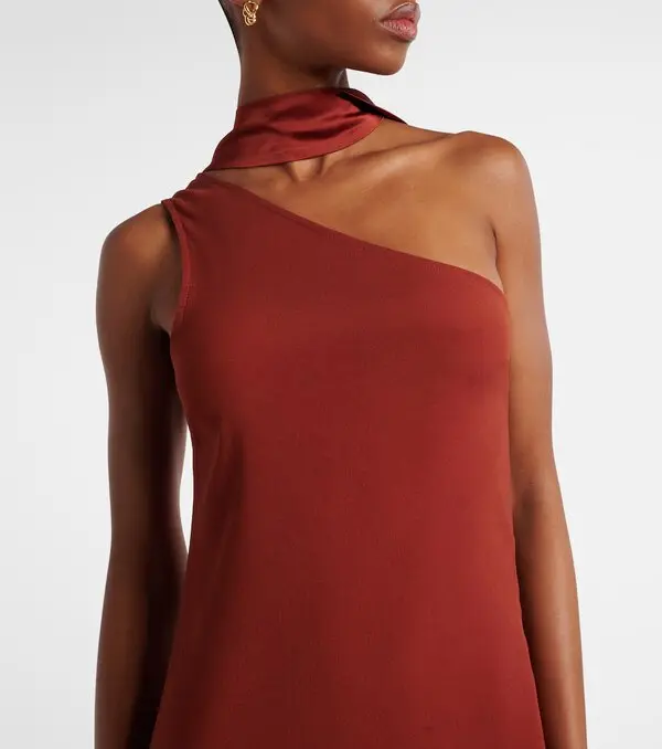 TALLER MARMO Caroline One-shoulder Gown - Red