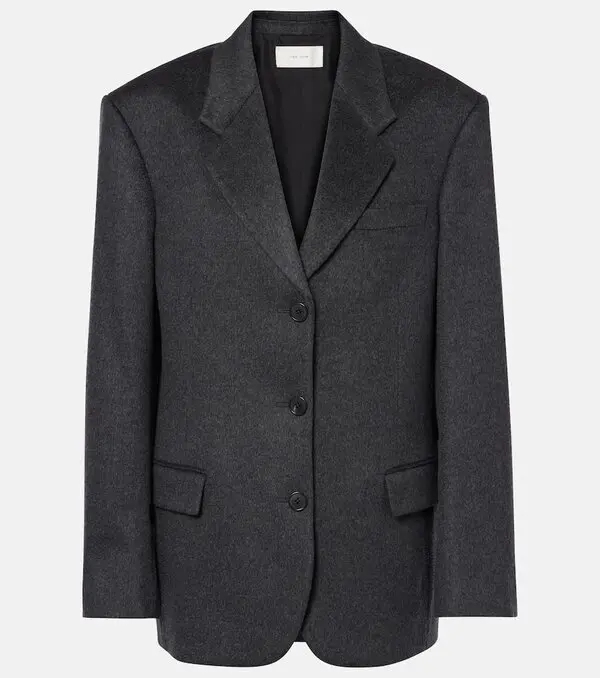 THE ROW Lasonne Cashmere Blazer - Grey