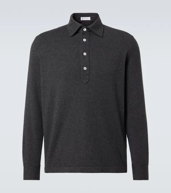 Brunello Cucinelli Cashmere Polo Sweater