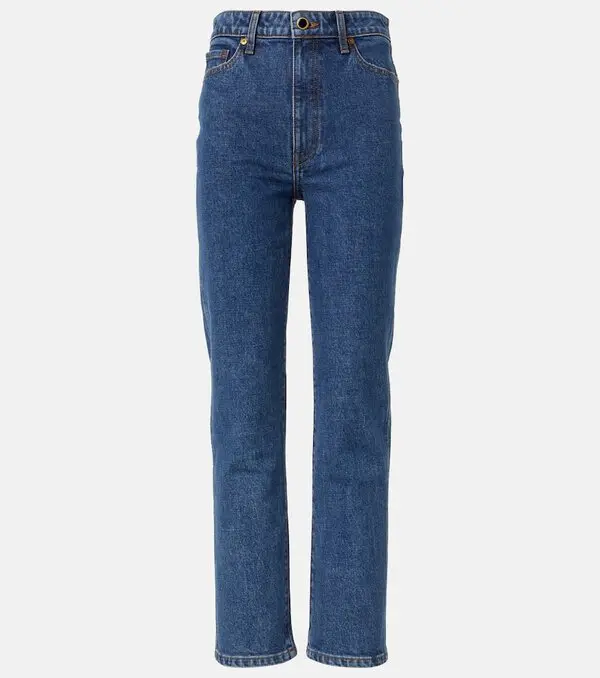Khaite Abigail High-rise Jeans - Blue