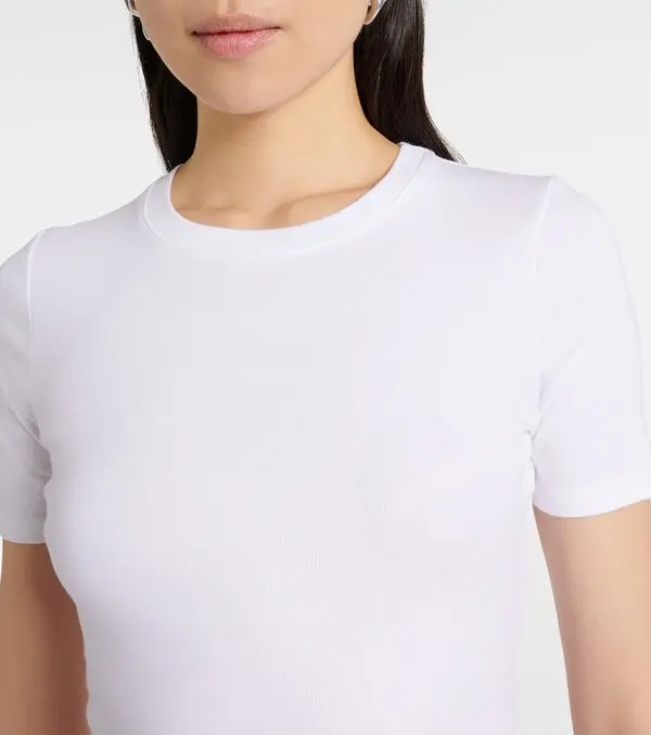 NILI LOTAN Elin Cotton Jersey T-shirt - White
