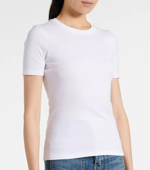NILI LOTAN Elin Cotton Jersey T-shirt - White