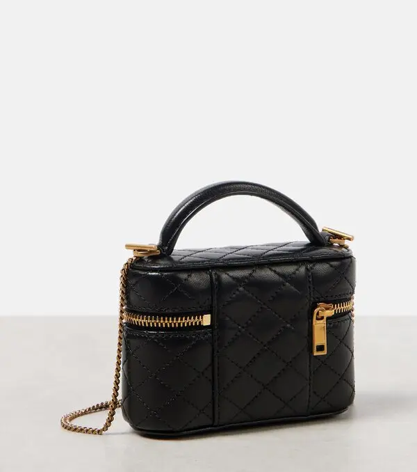 Saint Laurent Gaby Micro Leather Crossbody Bag - Black