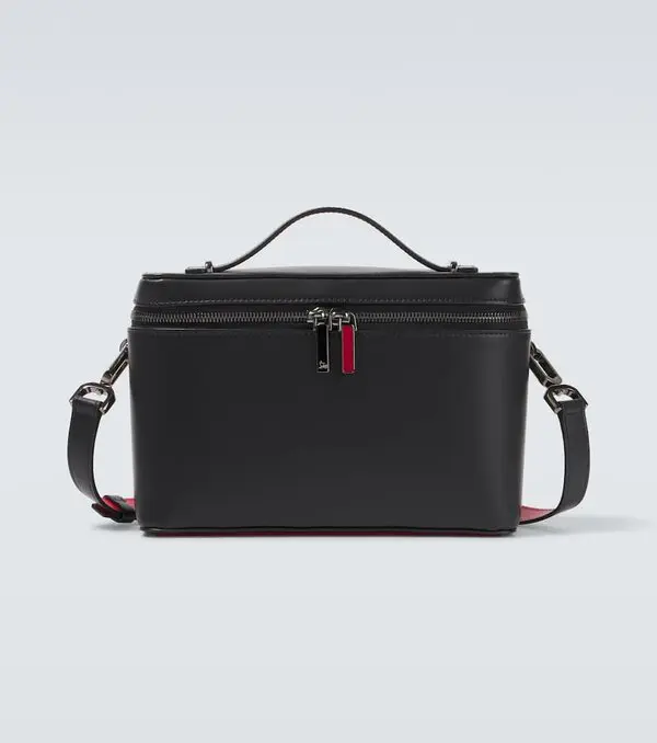 CHRISTIAN LOUBOUTIN Kypipouch Leather Crossbody Bag - Black