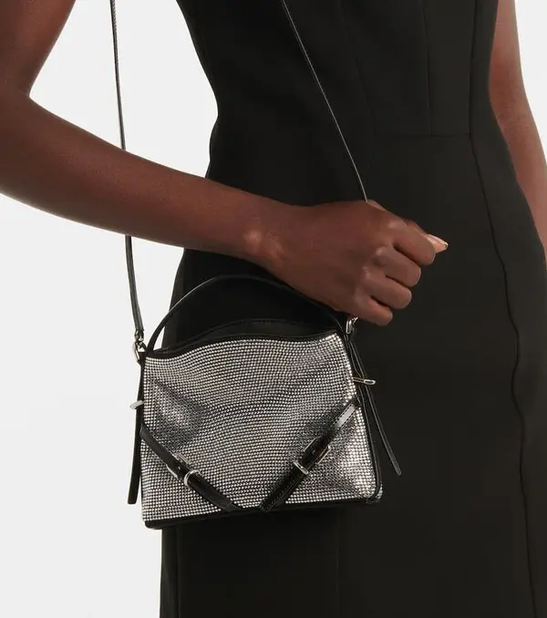 Givenchy Voyou Nano Embellished Shoulder Bag - Silver